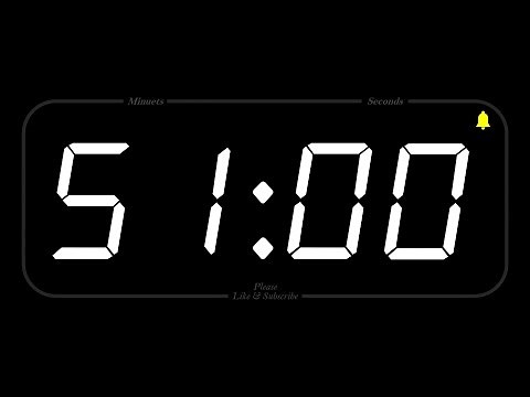 51 MINUTE - TIMER & ALARM - 1080p - COUNTDOWN