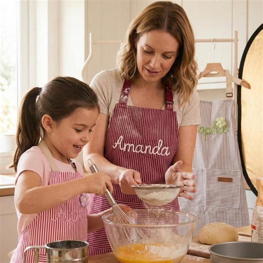 Custom Crochet Name Kids Apron - Personalized Mother's Day Gift for Little Baker, Hand-crocheted Child Apron for Kitchen Fun - Etsy