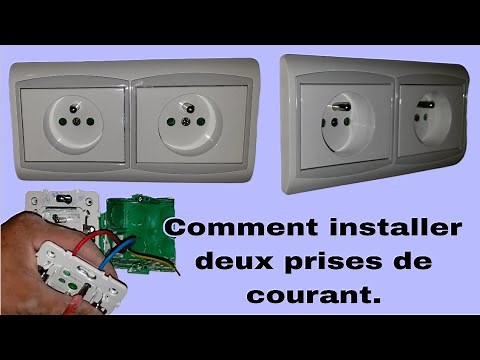 Comment installer deux prises de courant en détail