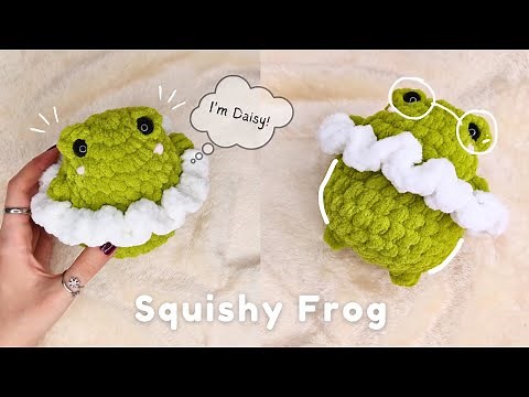 Crochet Plushie Frog✨ | Beginner Friendly☘️No-sew, No Magic Ring Crochet Amigurumi Tutorial💚