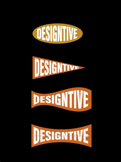 Text in object illustrator variety of shape style #designtips #fyp #graphicdesign #IllustratorTips #adobeillustrator