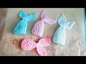 Mermaid tails with fondant without mould