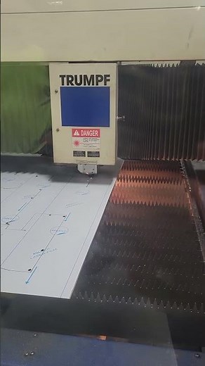 Trumpf Trumatic L3030/4000 laser in action, 5-3-2022