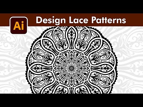 How I Design a Flourish Lace Patterns - Speed Art in Adobe Illustrator