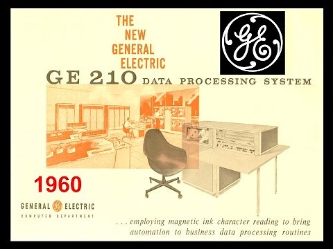 1960 General Electric Computer - GE 210 - 1961 MICR - Banking Finance Data Processing