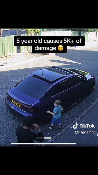 Big respray incoming… this kid is in some serious trouble! 💀 #rs3 #keyed #scratchedcar #rs38v #audirs3 #carsoftiktok #cars #audi #damage #fyp #fy