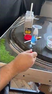 Ballasting my model railroad switching layout! #modeltrains
