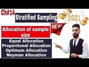 Allocation of Sample Size in Stratified Sampling in 2021 | Proportional Allocation | Stats Tutor