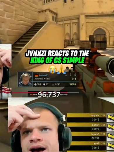 Jynxzi Reacts to S1mple's Incredible Skills