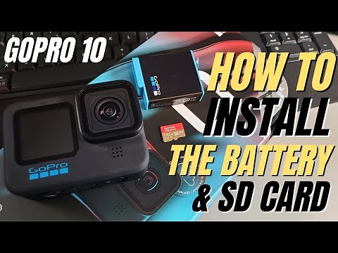 How to Install the Battery & Memory Card - GoPro Hero 10 Black