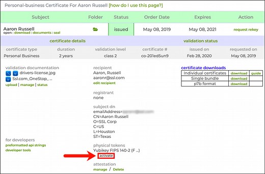 Access Your YubiKey FIPS PIN and PUK - SSL.com