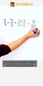 Multiply Fractions: 2/7 × 3/5 Explained #Math #OperationsWithFractions #MultiplicationOfFractions