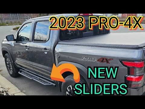 2023 NISSAN FRONTIER PRO-4X ROCK SLIDERS/SIDE STEPS INSTALL AND REVIEW *IRON BISON STEPS*