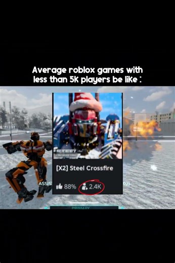 Average roblox games withless than 5k players be like
