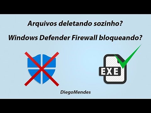 Arquivos deletando sozinho - Windows Defender Firewall bloqueando os arquivos