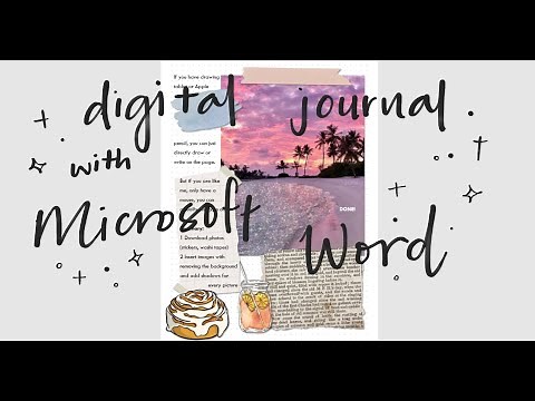 how to make digital journal with microsoft word // plan with me 3