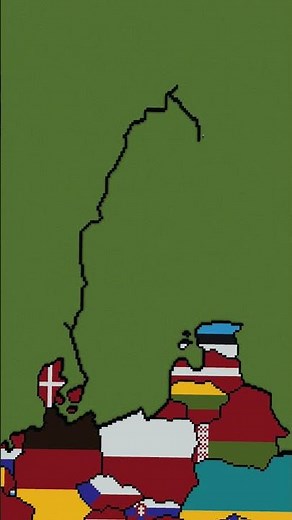 Small Scale Sweden #sweden #swedish #maps #flags #minecraft