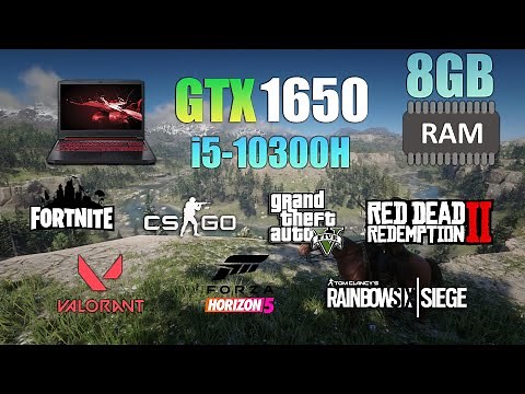 GTX 1650 Laptop : Test in 8 Games with 8GB RAM ft i5 10300H
