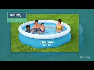 Bestway Fast Set 8’ x 24” Round Inflatable Pool Set