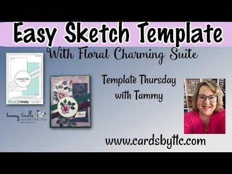 Easy Card Sketch with Floral Charm Suite | Stampin’ Up!