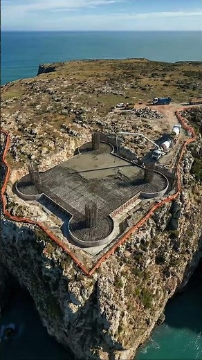 Modern Castle Estate on a Cliffside | Cinematic Time-Lapse