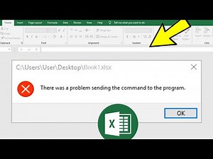 There was a problem sending the command to the program in Excel - How To Fix excel Error - FIXED ✅