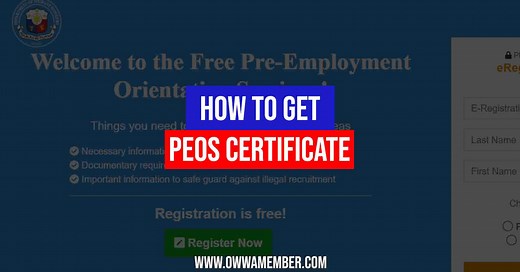 How to Get a PEOS Certificate Online