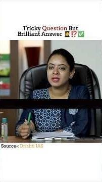 Trickiest Question Ever 🤯⁉️| Upsc Interview