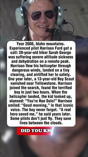 The Day Harrison Ford Became a Real-Life Hero