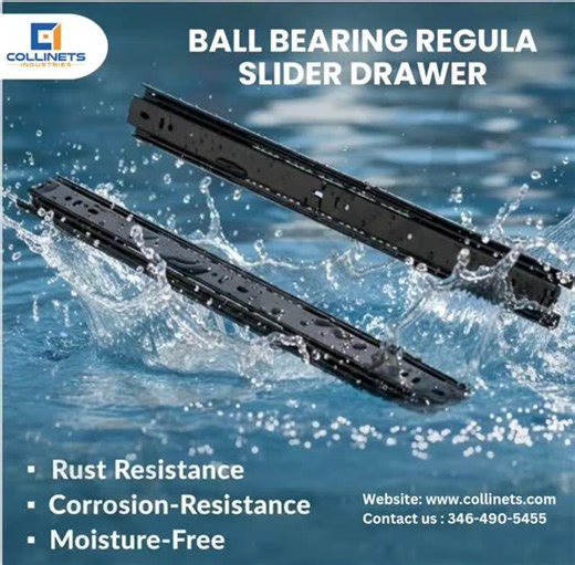 Full Extension Ball Bearing Drawer Slides Smooth, silent, and built for heavy-duty performance. Soft-close technology for a premium, long-lasting experience. ✅✨Special Offer by Collinet Industries Use coupon code WELCOME10 or get GET25 on bulk orders. ⏩Upgrade your drawers with quality you can trust. | Collinets Industries