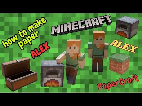 DIY Minecraft - Alex Papercraft Model #009 🙂