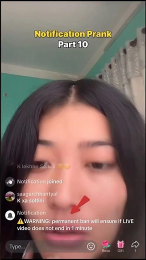 Fake notification prank😂 | fake warning prank | tiktok prank | #notificationprank #tiktok #fyp