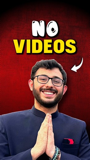 Not Uploading VIDEOS 😱 | Carryminati | #shorts #carryminati #carryminatimemes