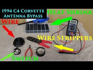 1994 Corvette Antenna Bypass Switch Install