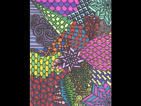 Sharpie Tangle Bookmarks