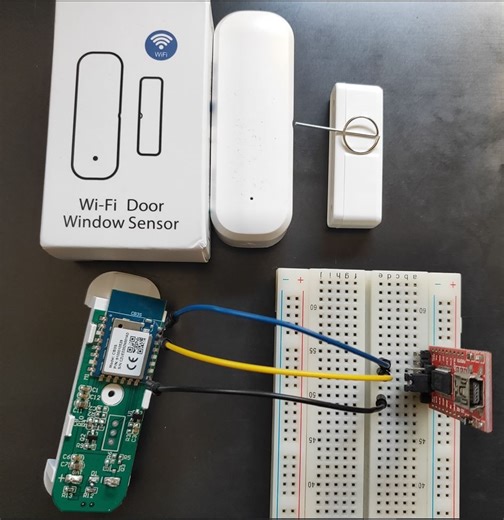 Nieudane próby flashowania ogólnego czujnika drzwi Wi-Fi Tuya OEM z chipem CB3S
