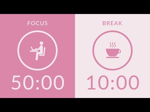 50/10 Pomodoro Timer with Pink Noise 🎧 3-Hour Study with Me for Deep Focus & ADHD ✨