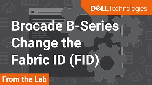 How to change Fabric ID (FID) for Brocade B-Series switches | Dell US