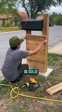 custom mailbox construction #diy #usa #renovation #housebuilding