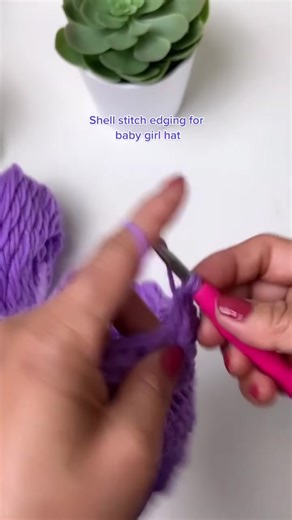 Shell Stitch Crochet Tutorial for Baby Girl Hat