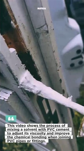 PVC Cement Mixing Trick for Strong Pipe Bonding #plumbing #pvc #diyrepair