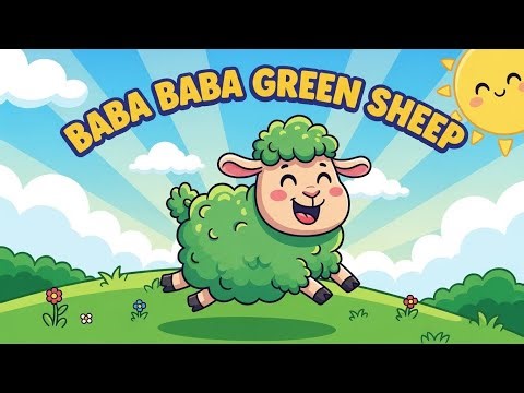 baba baba green sheep 🐑💚 | Fun Counting & Sing-Along Song for Kids | Happy Tales & Tunes