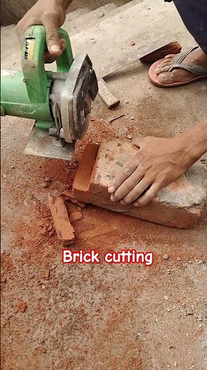 how to brick cutting ✂️ ||brick spring design | #brickwork #construction #shorts