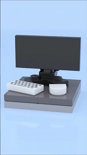LEGO Micro Desktop Computer 🖥️✨ | Tiny Build, Big Ideas! 🤯 #lego