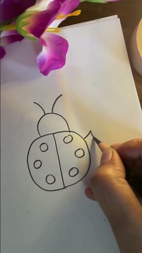 How to Draw a Simple Insect | Easy Step-by-Step Drawing