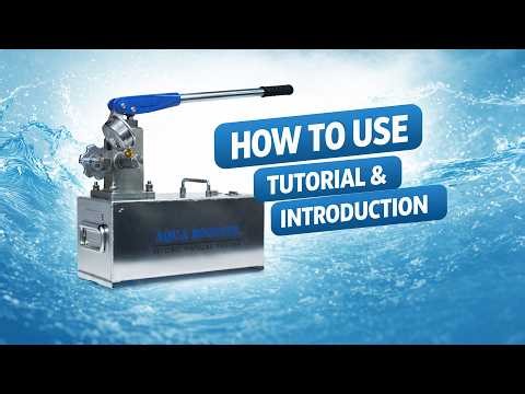 M100 Manual Hydrostatic Pressure Tester | Setup & Operation Guide