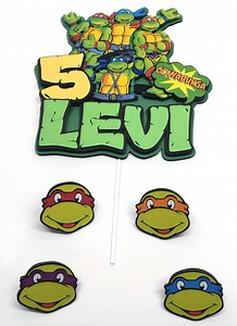 Custom Turtles Birthday Cake Topper: Handmade Party Decor - Etsy