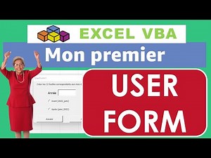 Excel VBA mon premier UserForm