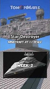 1:1 Imperial Star Destroyer in Minecraft megaproject! WEEK 2 #starwars #minecraft