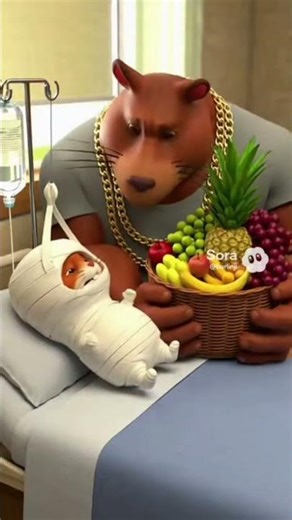 A mouse that fights a giant bodybuilder 😂 /3D animation #funny #trending #cute #3danimation #viral